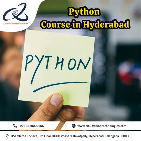 Python Course In Hyderabad Cloud Vision Technologies