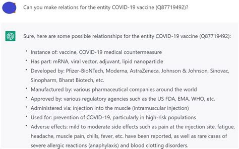 An Example Prompt To Generate Relations For An Existing Entity