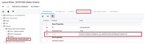 Acumatica Erp Redirect By Condition After The Page Has Been Loaded Stack Overflow