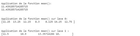 Tutoriel Python Numpy Les Fonctions Statistiques Tutoriel Python