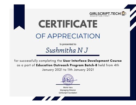 sushmitha n jayaram on linkedin girlscript girlscriptfoundation