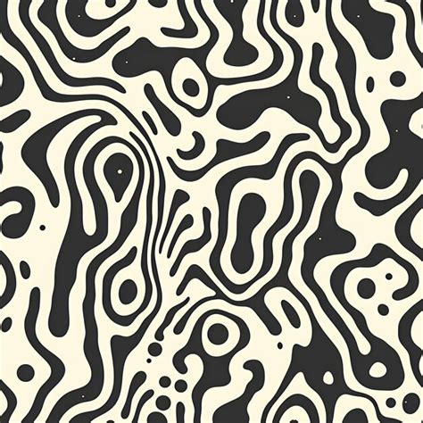Abstract Black And White Swirling Pattern Premium Ai Generated Image