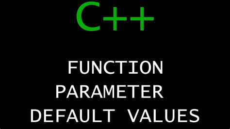 C Programming Tutorial 33 Function Parameter Default Values Youtube