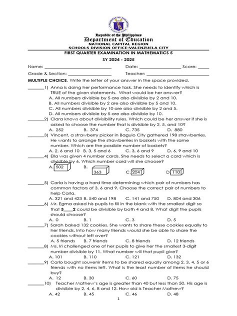 math q1 periodical test 2024 pdf