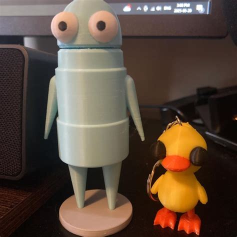 R E P O Semibot Robot 3d Printed Figure And Keychain Etsy