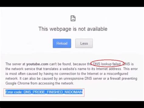 How To Fix Error Code DNS PROBE FINISHED NXDOMAIN Issue YouTube