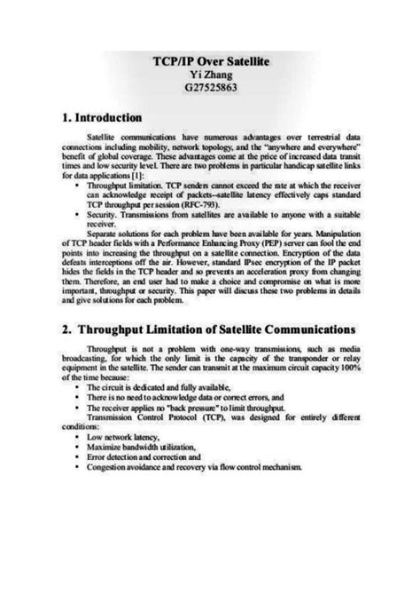 Doc Tcp Over Satcom