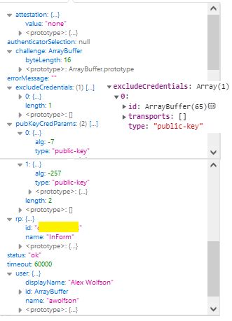 Javascript Getting Type Error When Using WebAuthn On IOS Stack