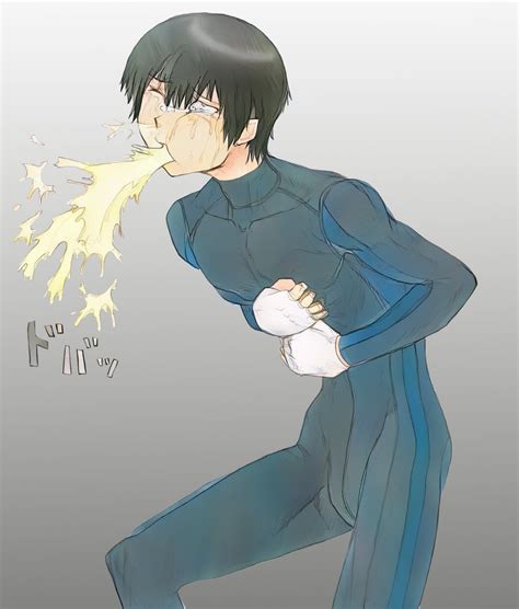 「前回投稿したやつですがモノクロだったので色付けてみましたw どっちが腹パンされて可愛いかコメントで色々回答頂いてあ」腹パンくんの漫画