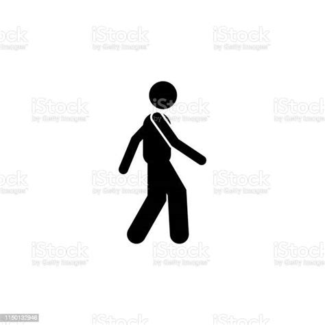 남자 걷는 아이콘입니다 인간 사용 전화의 요소입니다 프리미엄 품질의 그래픽 디자인 아이콘입니다 웹 사이트 웹 디자인 모바일 앱에 대 한 징후 및 기호 컬렉션 아이콘 개념에