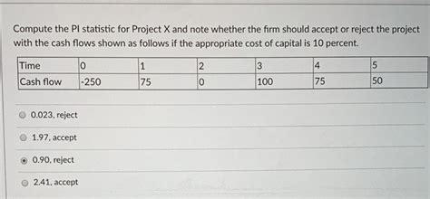 Solved Compute The Pi Statistic For Project X And Note