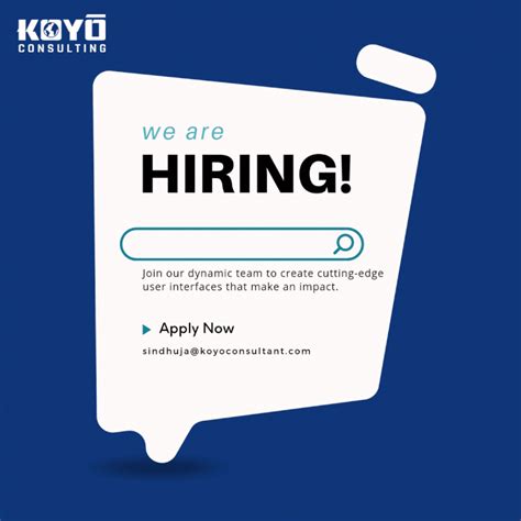 KoyŌ Consulting On Linkedin Wearehiring Frontenddeveloper