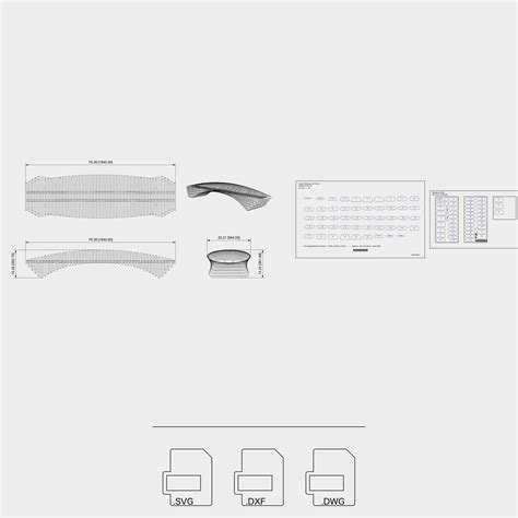 Parametric Bench 2 0 Router Cut Files Cnc Files Vector Files Dxf Dwg Svg Pdf Etsy