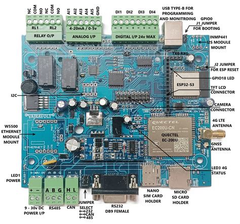 Vajravolt Ai Iot Gateway Board 4g Lte Gps Based On Esp32 S3 Quectel