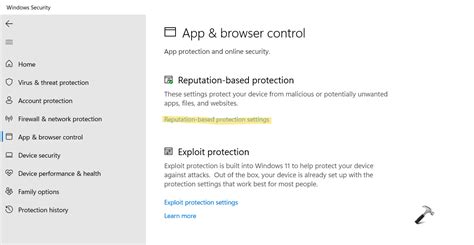 Enable Disable Microsoft Defender Pua Protection In Windows 11