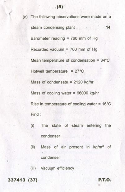 Csvtu Applied Thermodynamics Be Mech Nov Dec 2011 Question Paper University Question Papers