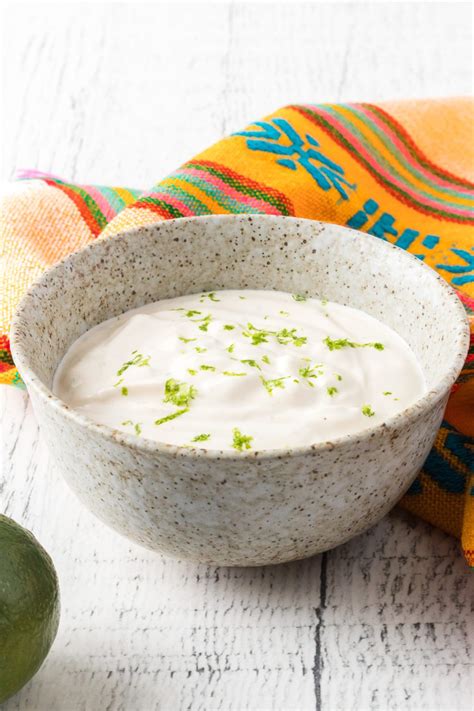 Lime Crema For Your Favorite Mexican Dishes Easy Recipes From Home