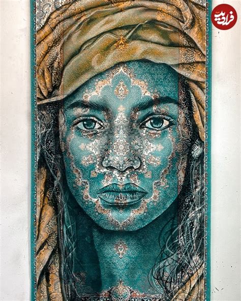 نقاشی‌های شگفت‌انگیزی که روی فرش ایرانی کشیده شده‌اند