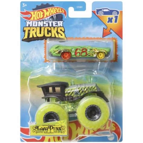 Hot Wheels Monster Trucks 1:64 Scale Loco Punk, Includes Hot Wheels Die ...
