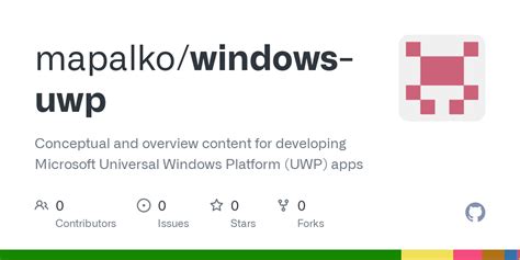 Github Mapalko Windows Uwp Conceptual And Overview Content For Developing Microsoft Universal