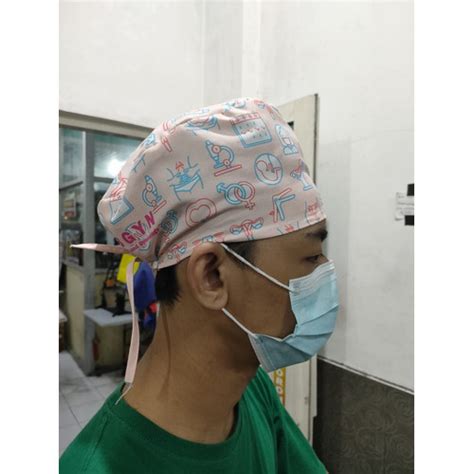 Jual Head Cap Obgyn Topi Bedah Haircap Topi Medis Nurse Cap Topi Dokter Kota Surabaya