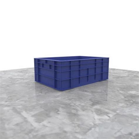 Plastic Square Green Rectangular Stackable Storage Crates For Industrial Capacity 15kg At Rs