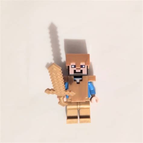 Lego Minecraft Rare Min031 Golden Armor Steve Lego Minecraft Lego Armor