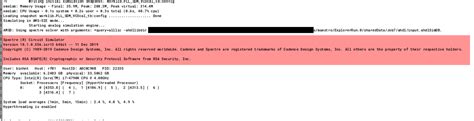 Problem Regarding Spectre In Xcelium Mixed Signal Design Cadence