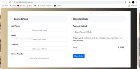 Online Bookstore Management System In Python Django With Source Code Project Gurukul