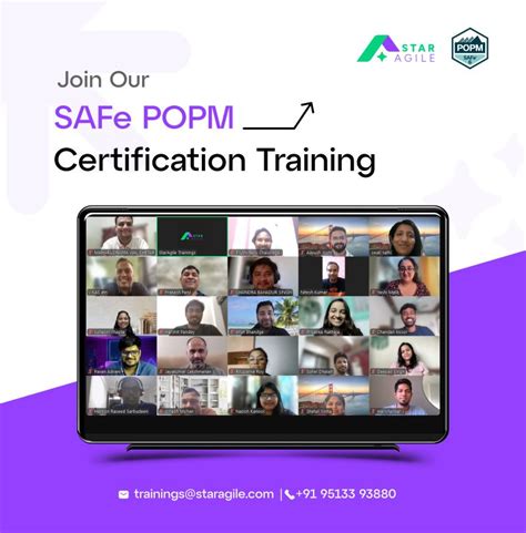 A Live Virtual Safe® Popm Certification Training Workshop By Staragile In Collaboration With