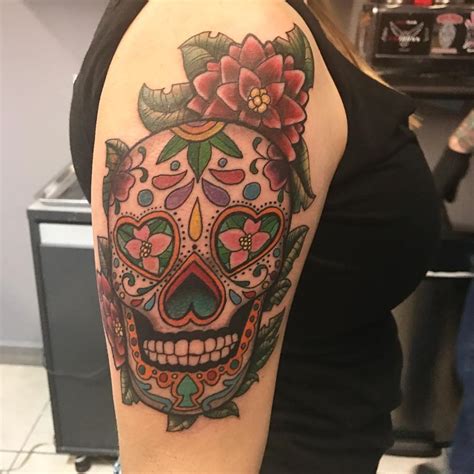 Best Sugar Skull Tattoo Designs Meaning