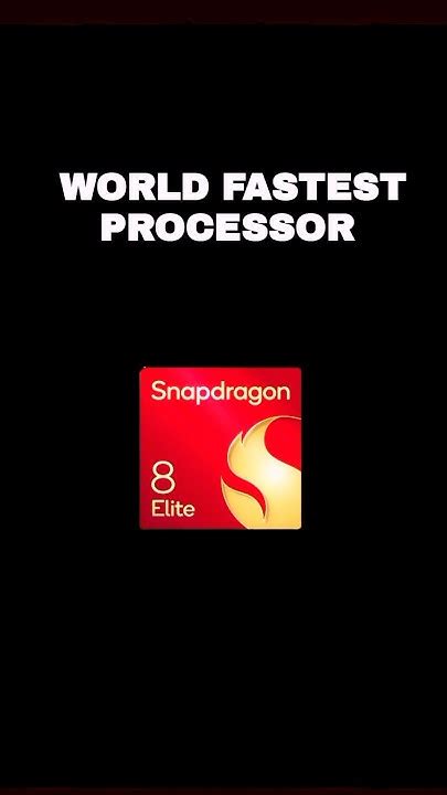 World Fastest Processor In 2024 And Phones Shorts Snapdragon Youtube