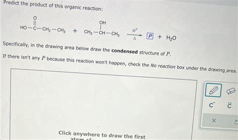 Solved Predict The Product Of This Organic Reaction
