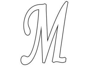 Molde Letra M Para Imprimir Encontre Modelos Aqui Casa