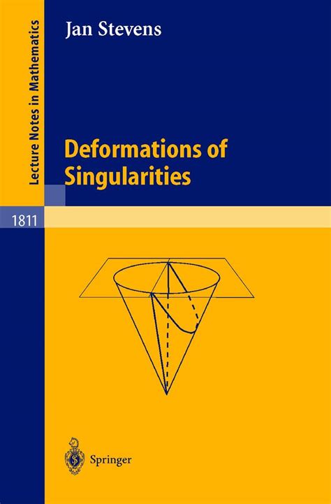 Deformations Of Singularities Lecture Notes In Mathematics 1811