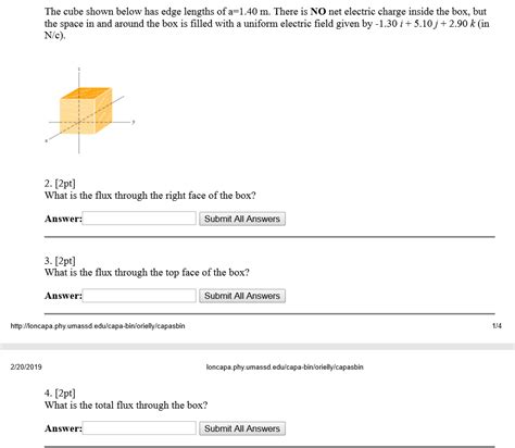 Solved The Cube Shown Below Has Edge Lengths Of A 1 40 M Chegg Com