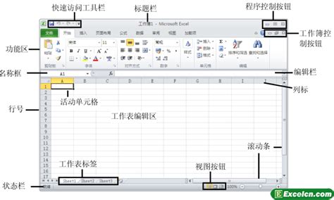 Excel2010的工作界面 Excel 2010的工作界面 文军营销