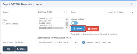 How To Import Upload And Refresh Basedata Bromcom Documentation Centre
