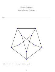 CISC 2210 Assignment 8 Graphs Practice Problems Pdf Discrete Structures Graphs Practice