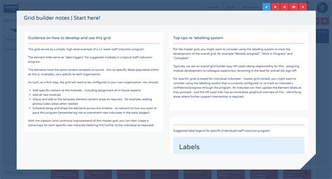 Induction Programme Example Staff Employee Induction Method Grid