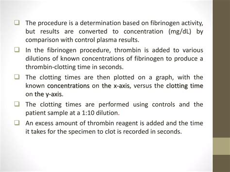 Determination Of Fibrinogen Pptx
