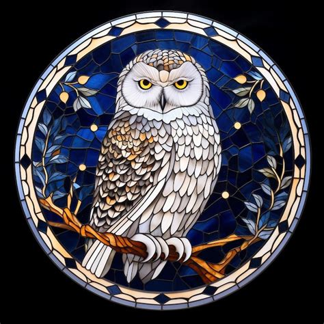 A Stained Glass Pattern Of Intricacy Premium Ai Generated Image