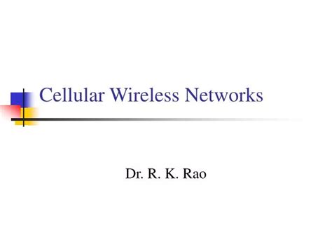 PPT Cellular Wireless Networks PowerPoint Presentation Free Download ID