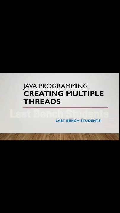 Creating Multiple Threads Java Detailed Video In Description👇