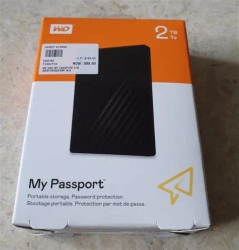 Wd My Passport 2tb Black Portable Hard Disk At ₹ 6000 Wd External