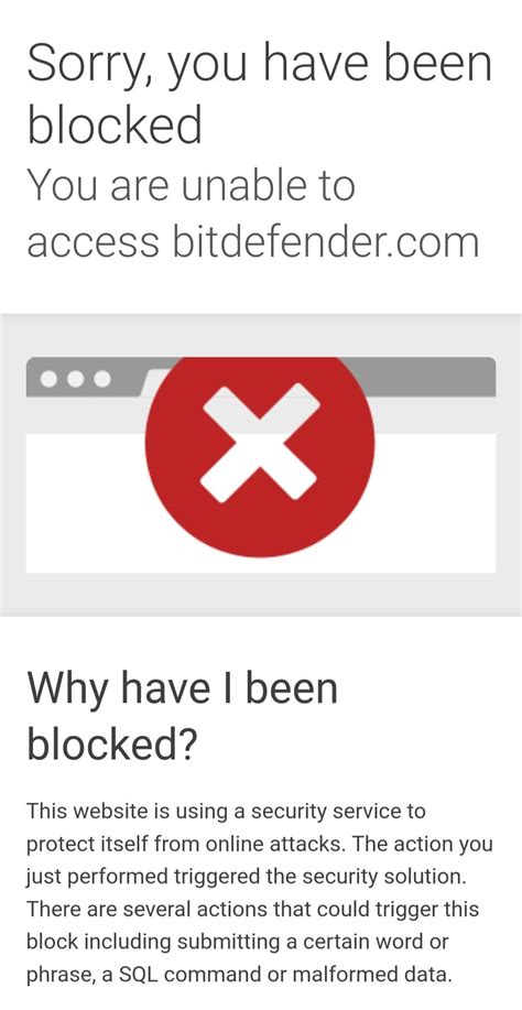 Blocked From Accessing Website R Bitdefender