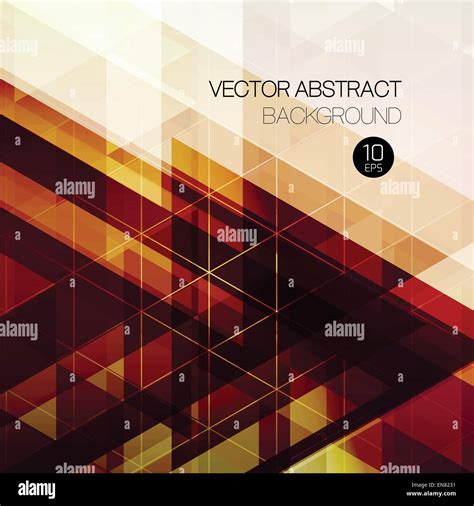 Vintage Abstract Triangular Background Vector Illustration Eps 10 Stock Vector Image And Art Alamy