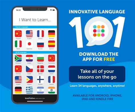 innovative language 101 app learn 31 languages on the go