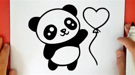 Drawing A Panda Kawaii Dibujos Kawaii How To Draw A Cute Panda
