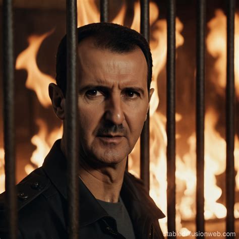 Assad Behind Bars Stable Diffusion Online